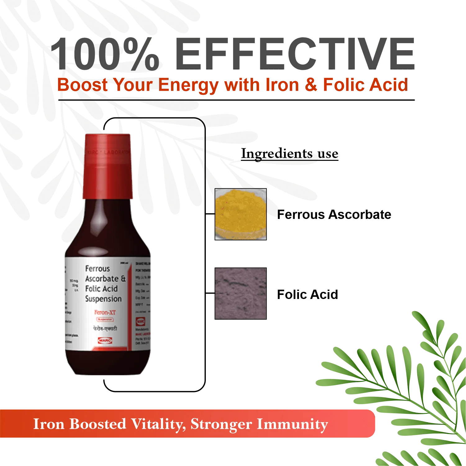 Order now Feron- XT syrup (200) at best price in India | Marccure