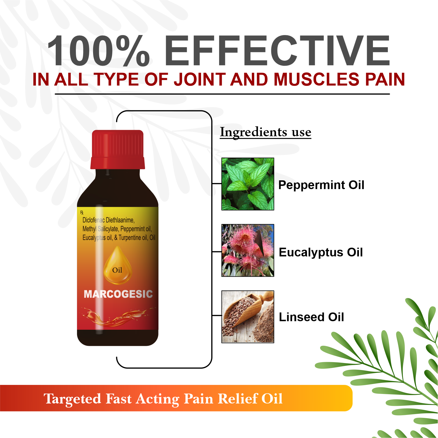 Best Marcogesic 60ml oil | Buy Best Price With - MARCCURE